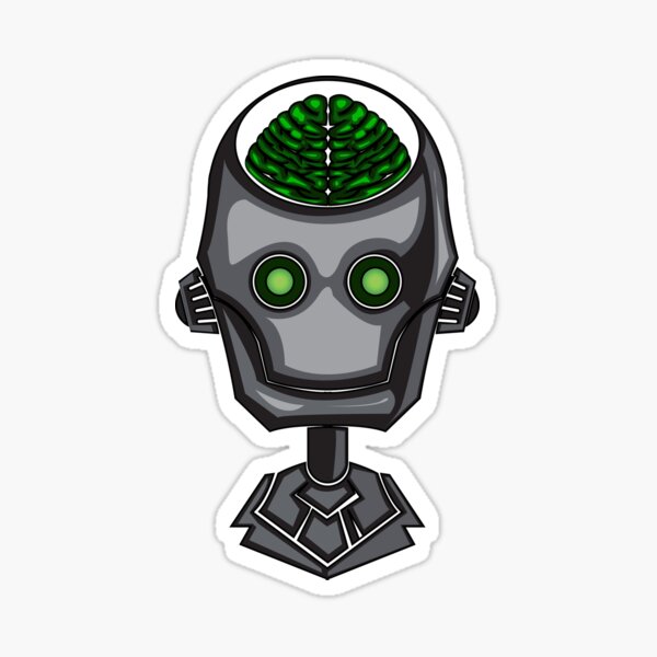 "brain dead" Sticker by Kentmatti | Redbubble