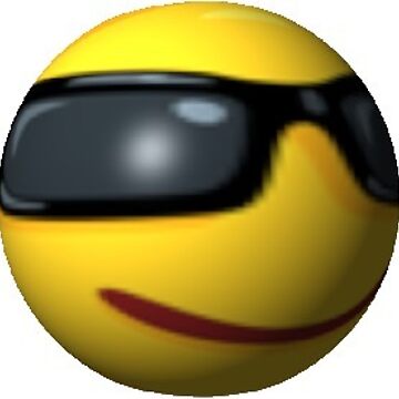 "cool guy emoji" Sticker for Sale by vibecheck400 | Redbubble