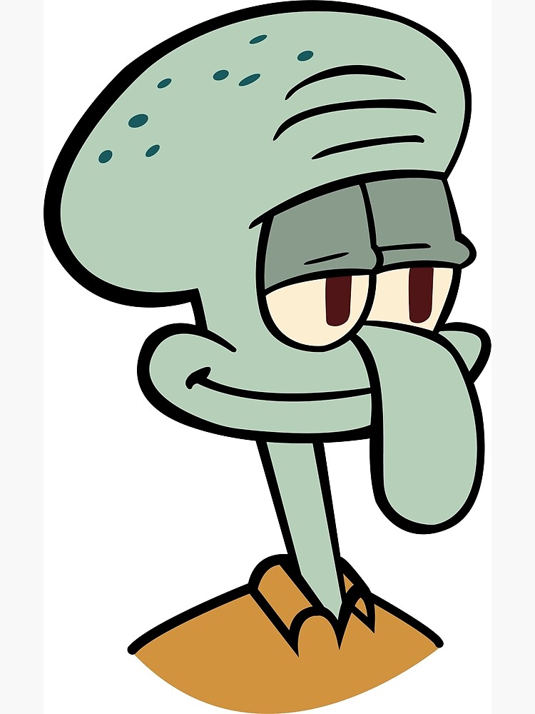 "Squidward" Poster for Sale by nickduplantis | Redbubble