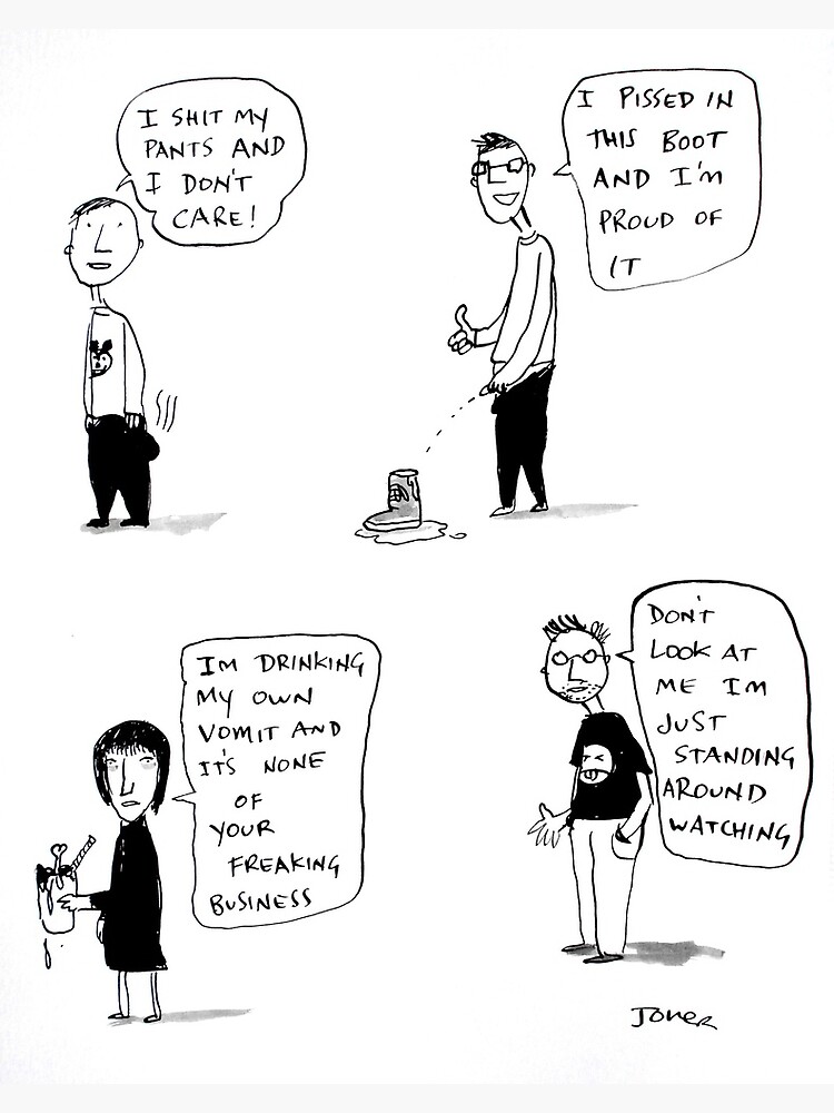 "a bad taste cartoon" Art Print by LouiJover | Redbubble