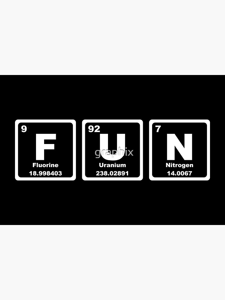 "Fun - Periodic Table" Sticker for Sale by graphix | Redbubble
