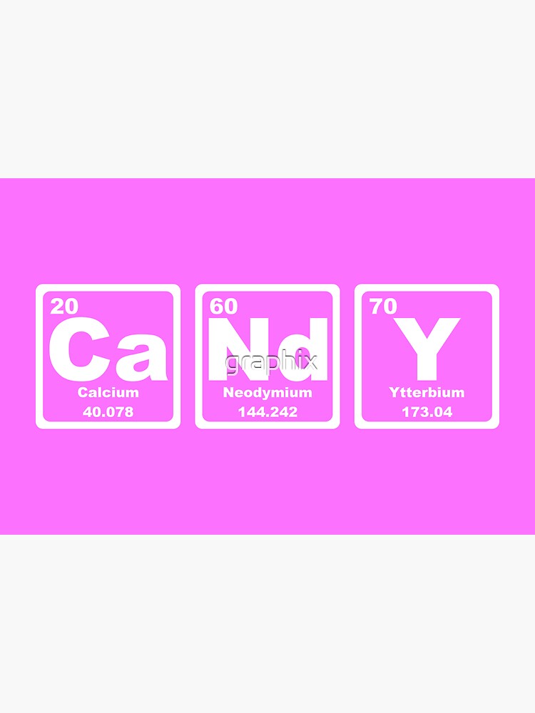 "Candy - Periodic Table" Sticker for Sale by graphix | Redbubble