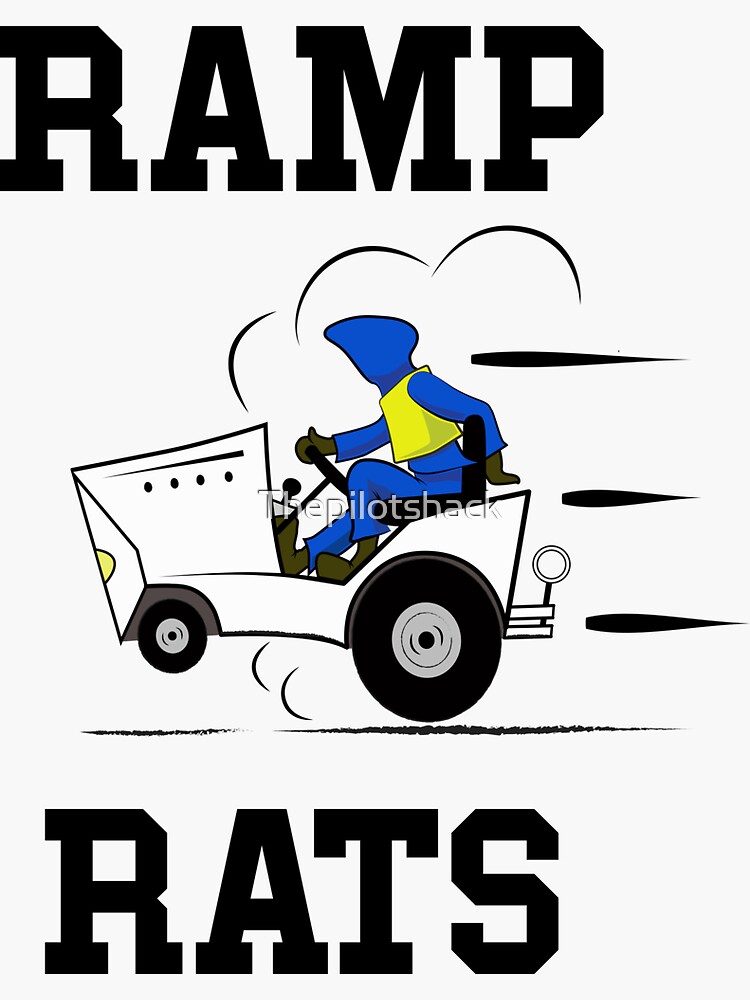 "Ramp Rats!" Sticker for Sale by Thepilotshack | Redbubble