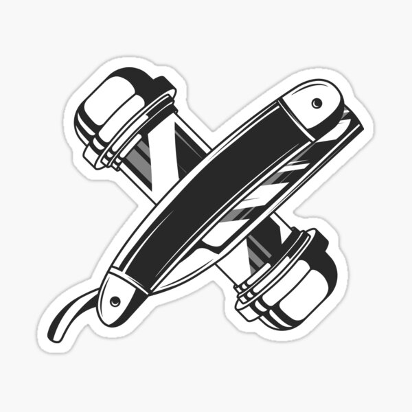 "Barber shop sticker. " Sticker for Sale by DenysHolovatiuk | Redbubble