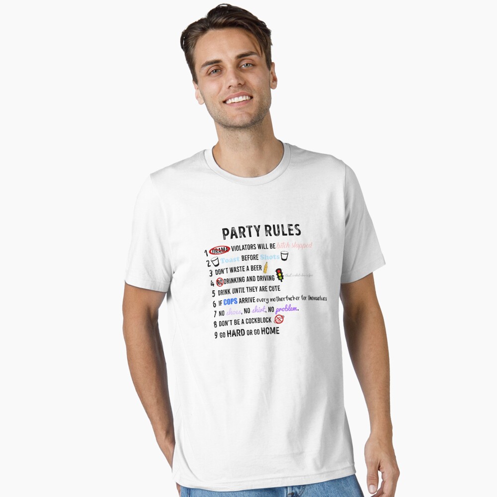 "Party Rules" Poster for Sale by alexvoss | Redbubble
