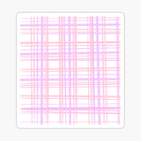 "Pink plaid" Sticker for Sale by Sammy-joe | Redbubble