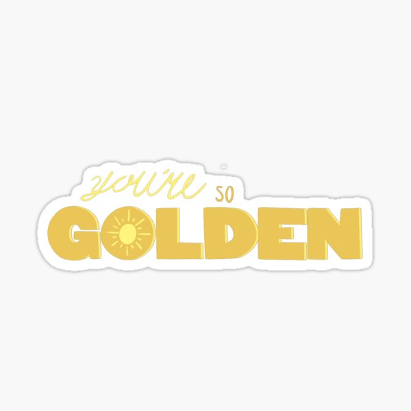 "Harry Styles GOLDEN sticker" Sticker by SteamedBuns | Redbubble