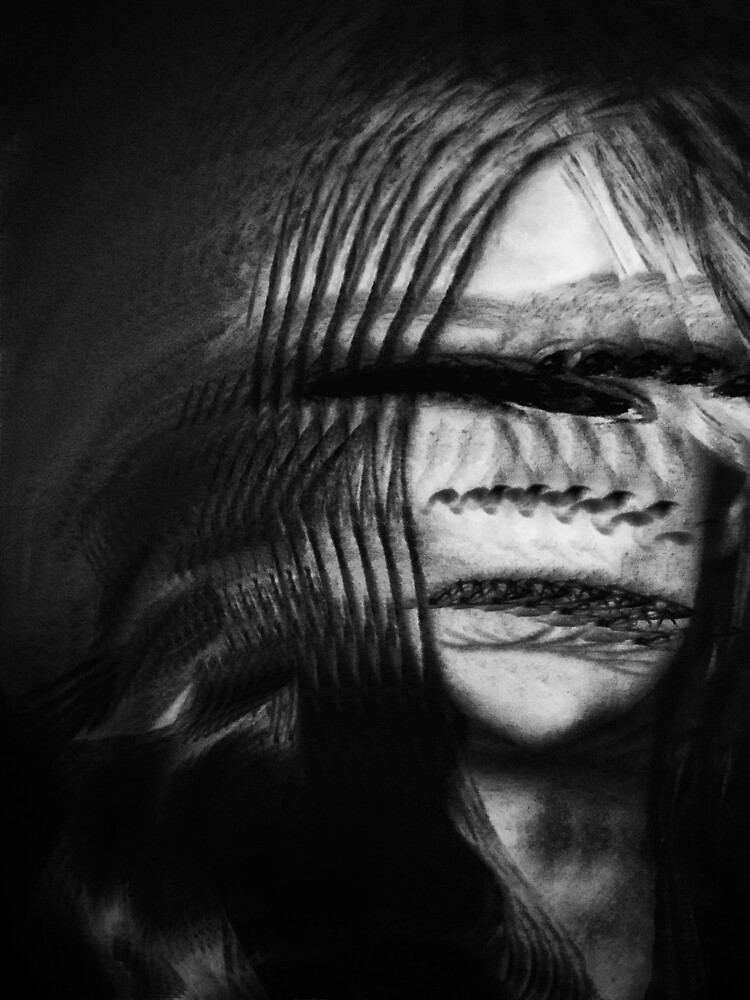 "Face distortion " Sticker for Sale by jdunnz | Redbubble