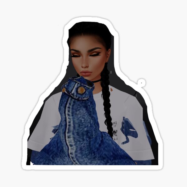 "IMVU Girl" Sticker by charlizecali | Redbubble
