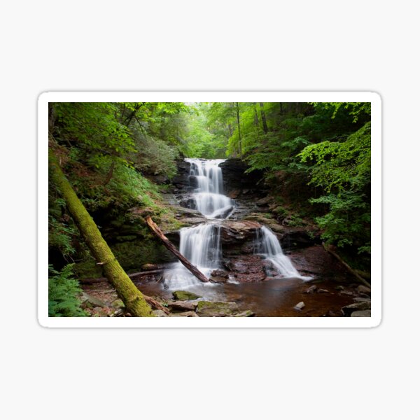 "Split Summer Flow Over Tuscarora's Ledge" Sticker for Sale by ...