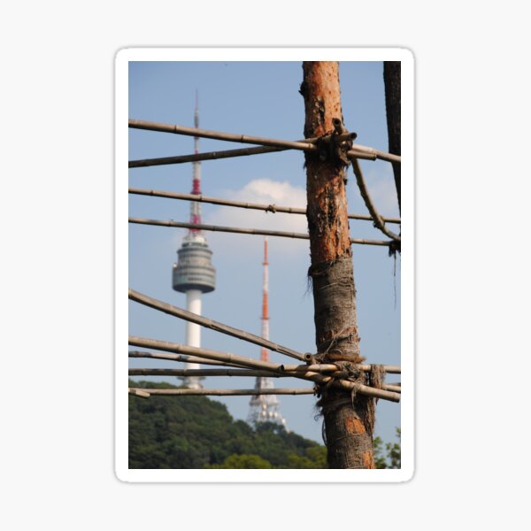 "Seoul Tower" Sticker for Sale by colletta | Redbubble
