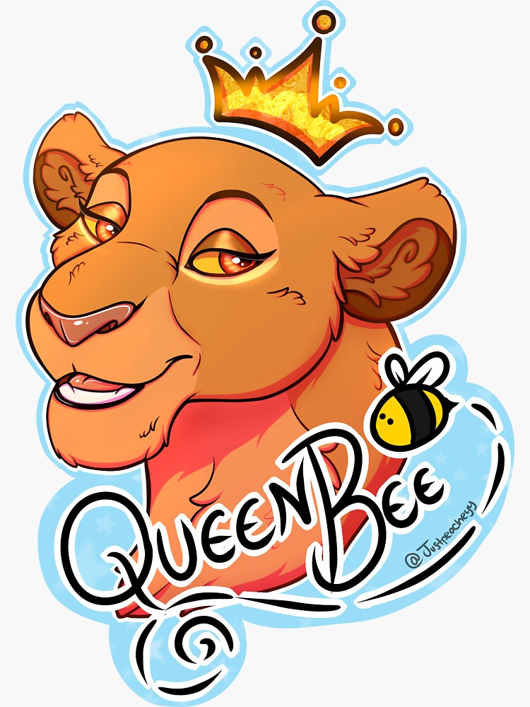 "Queen Bee Sarabi" Sticker for Sale by justpeacheyy | Redbubble