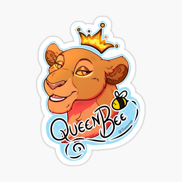 "Queen Bee Sarabi" Sticker for Sale by justpeacheyy | Redbubble