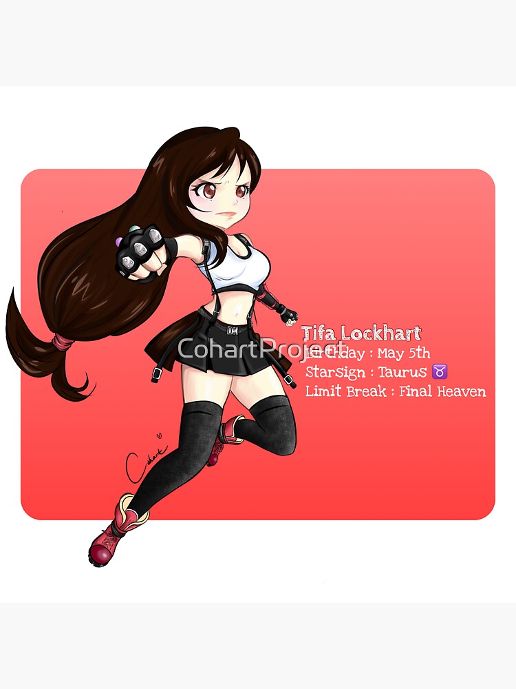 "Tifa Lockhart , Final Fantasy VII Remake" Sticker by CohartProject ...