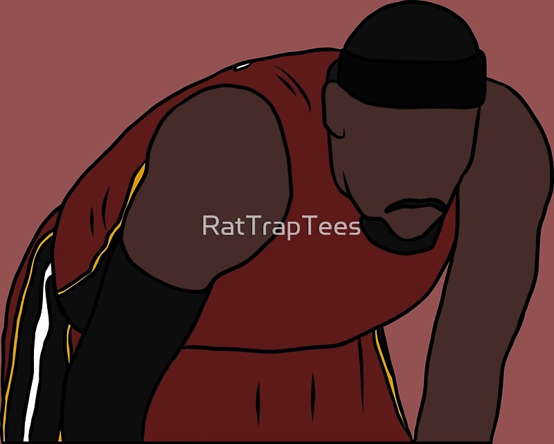 "LeBron James Locked In" by RatTrapTees | Redbubble