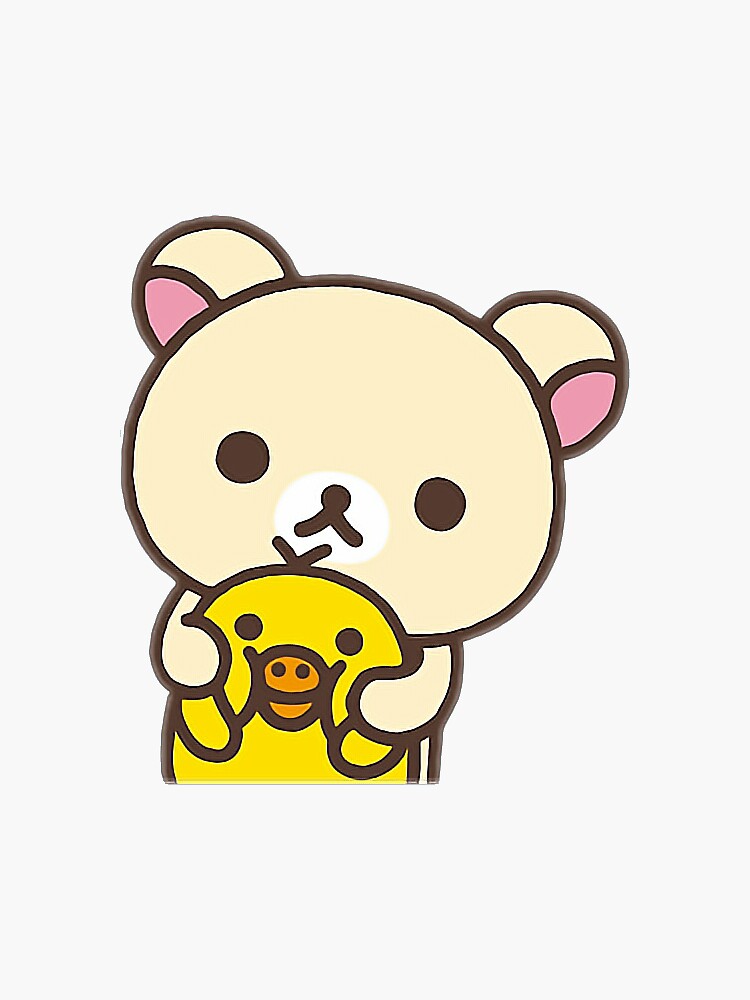 "korilakkuma hugging kiiritori" Sticker for Sale by sherita | Redbubble