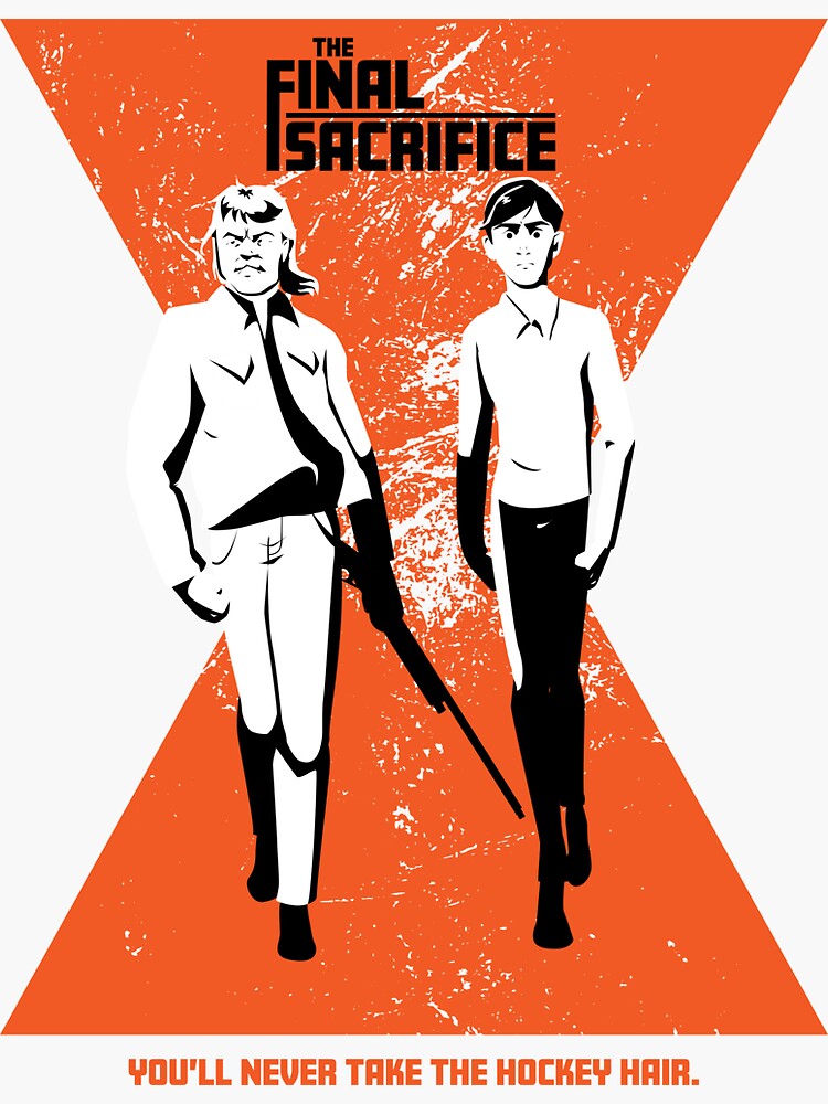 "The Final Sacrifice: Rowsdower and Troy" Sticker for Sale by ...