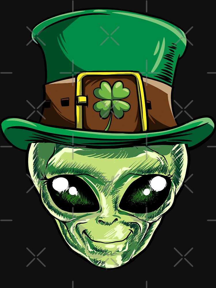 "Alien St Patricks Day 01 FINAL" T-shirt by LiqueGifts | Redbubble | st ...