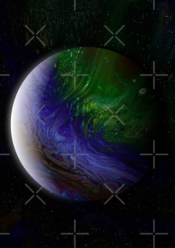 "Planet Gamma: Outer Space Art" by Kathryn Andersen | Redbubble