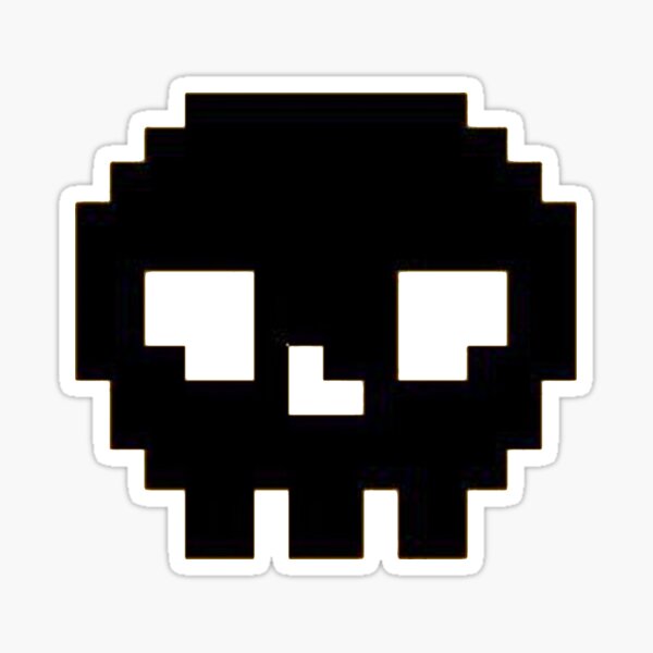 "Boneworks Skull" Sticker for Sale by GameDesigns | Redbubble