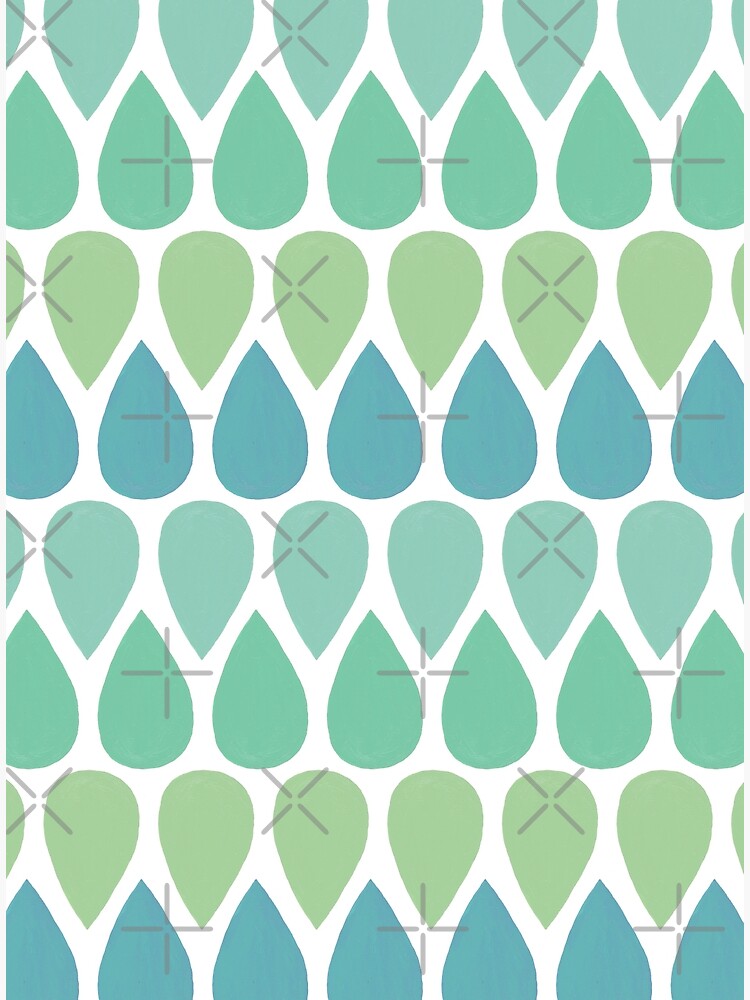 "Teardrop pattern - mint and green palette " Poster by cynhaller ...