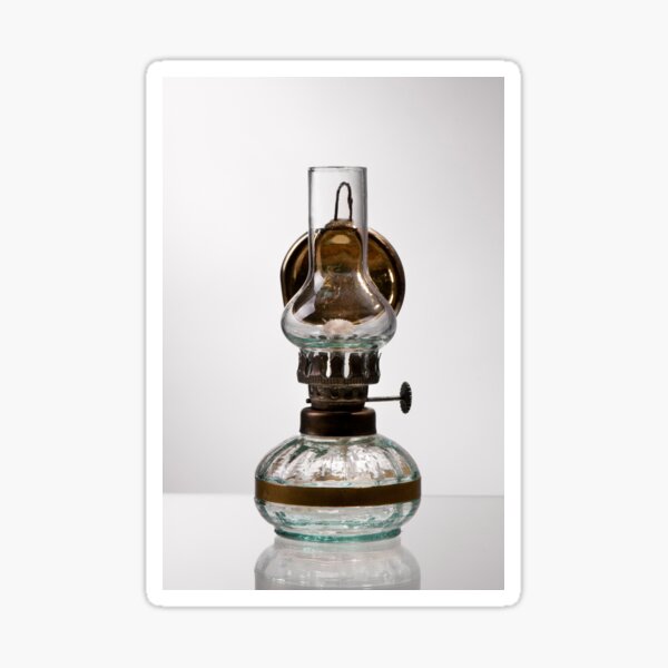 "glass decorative oil lamp" Sticker for Sale by ArlettaCwalina | Redbubble