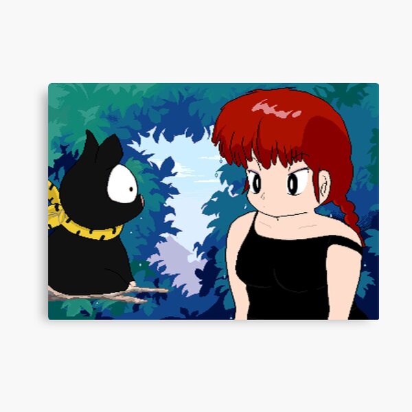 "Ranma and PChan Pixel Art" Canvas Print by LaPixelVixen | Redbubble
