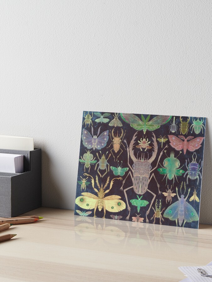 "Entomologist's Wish (The Neon Version)" Art Board Print for Sale by ...