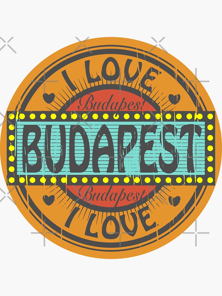 "I love Budapest" Sticker for Sale by studio838 | Redbubble