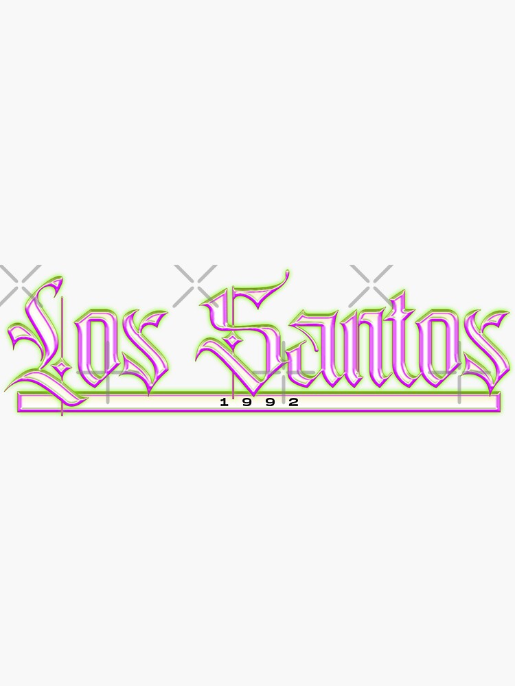 "LOS SANTOS" Sticker for Sale by Sebinho | Redbubble