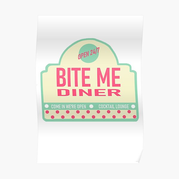 "Bite Me" Poster for Sale by littlepurplefox | Redbubble