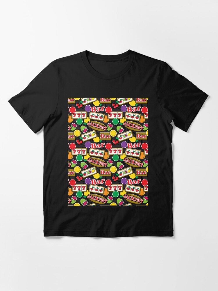 "Casino Jackpot Lucky Slot Machine Fruit Slots Pattern " T-shirt for ...
