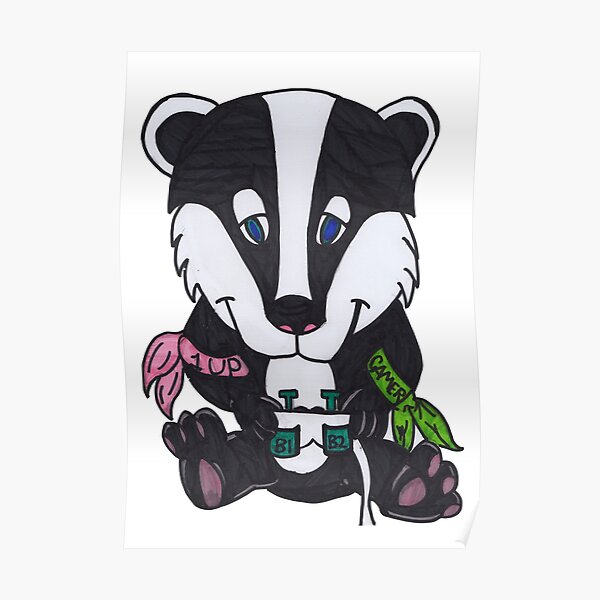 "THE BADGER SHOW MERCH " Poster by BadgerShow | Redbubble