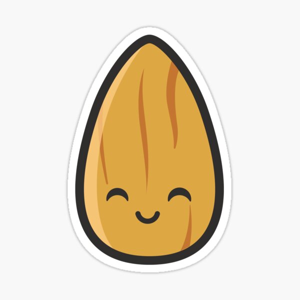 "Cute Almond" Sticker for Sale by cuterecipes | Redbubble