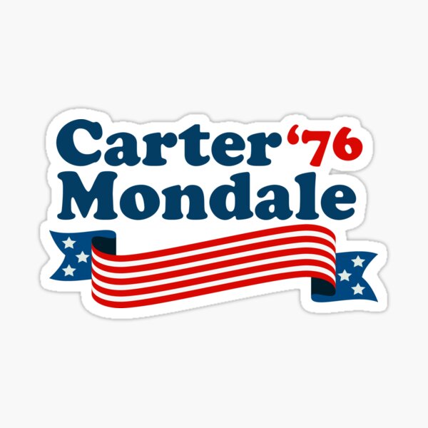 "Carter Mondale '76 Retro Election" Sticker for Sale by elishamarie28 ...