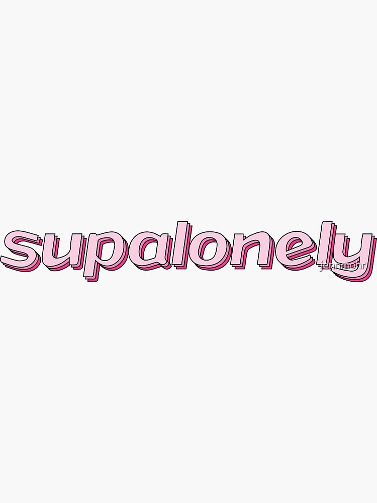 "BENEE - Supalonely" Sticker for Sale by jennmohr | Redbubble