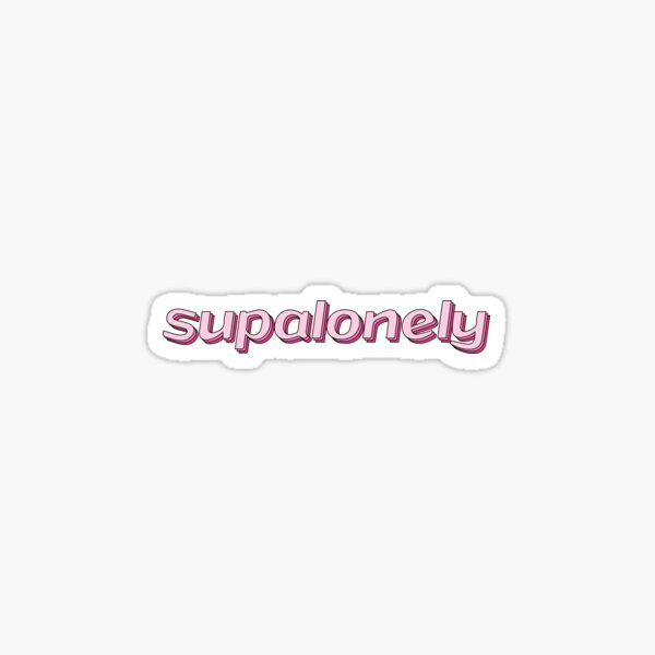 "BENEE - Supalonely" Sticker for Sale by jennmohr | Redbubble