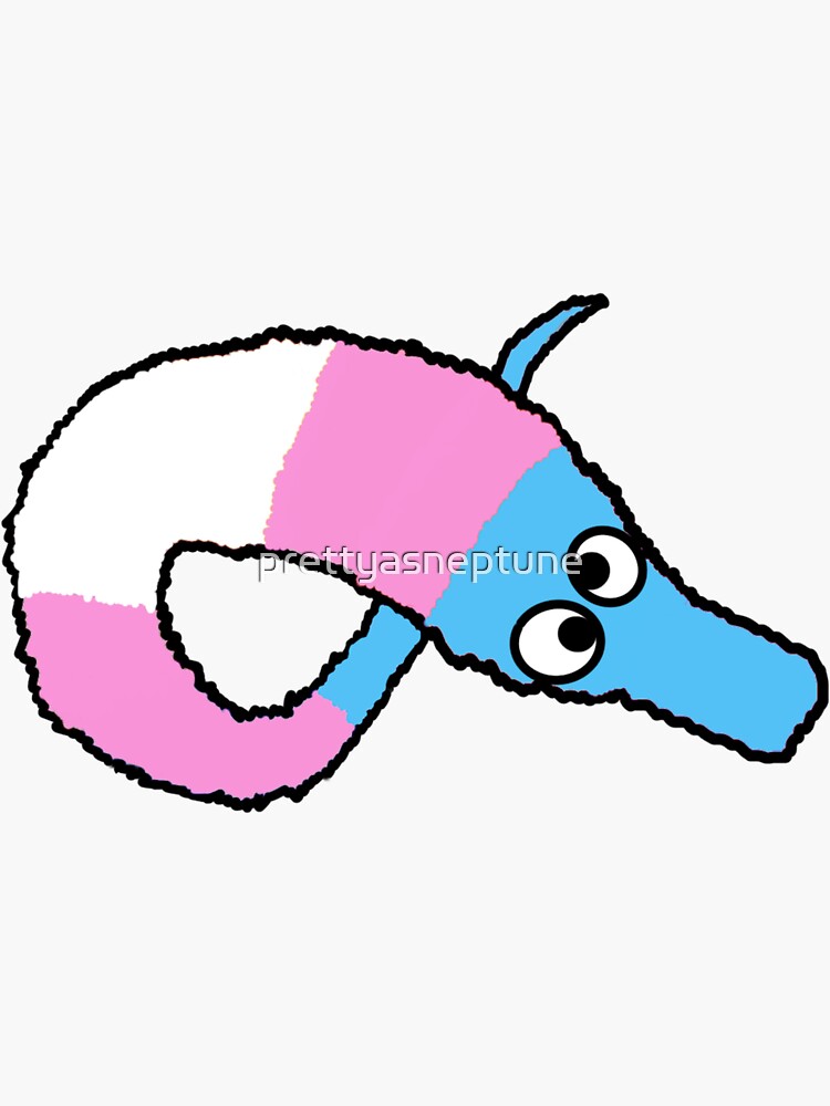 "Trans Worm On A String" Sticker for Sale by prettyasneptune | Redbubble