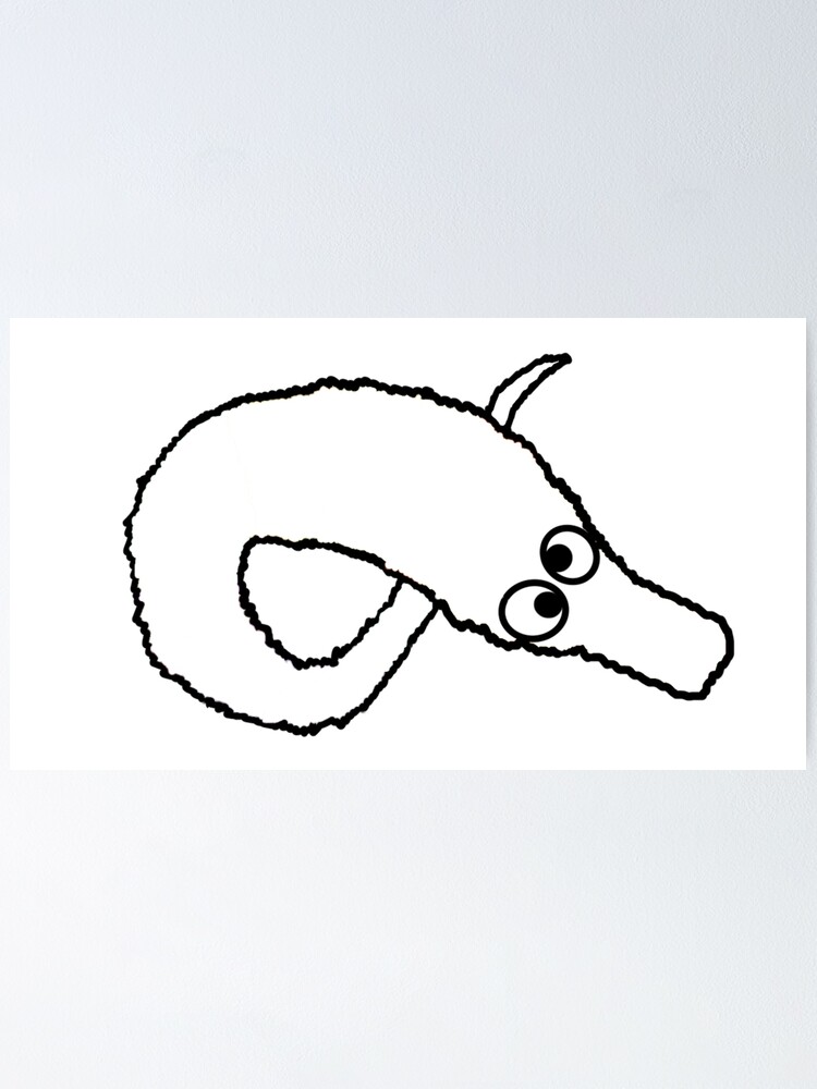 "White Worm On A String" Poster by prettyasneptune | Redbubble