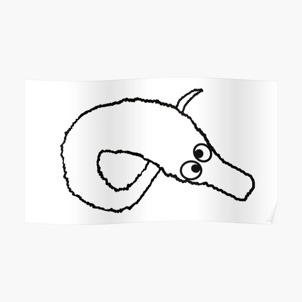 "White Worm On A String" Poster by prettyasneptune | Redbubble