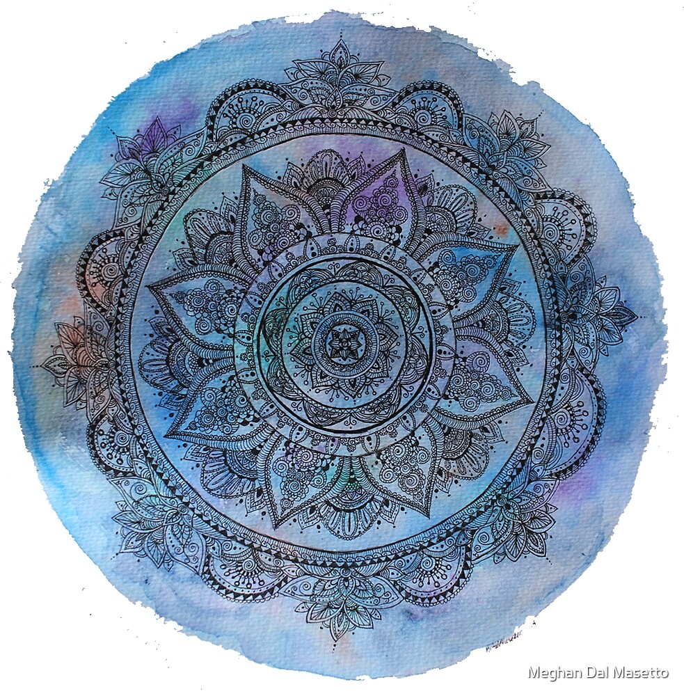 "Blue Mandala Transparent Background" by Meghan Dal Masetto | Redbubble