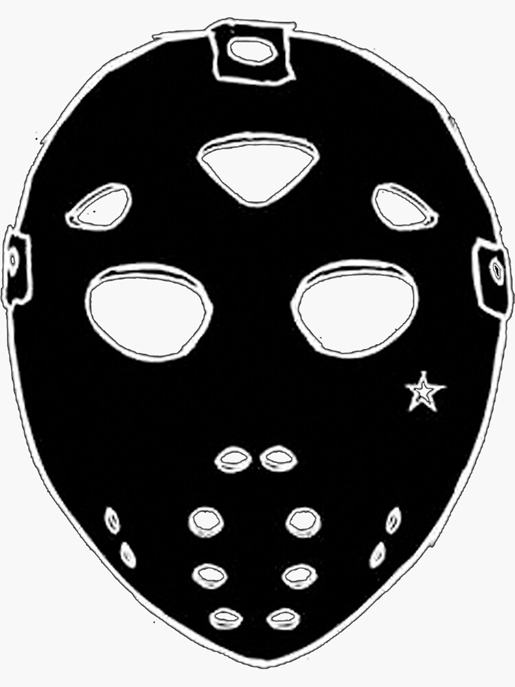 "Hockey mask transparent" Sticker for Sale by duluduskulusku | Redbubble