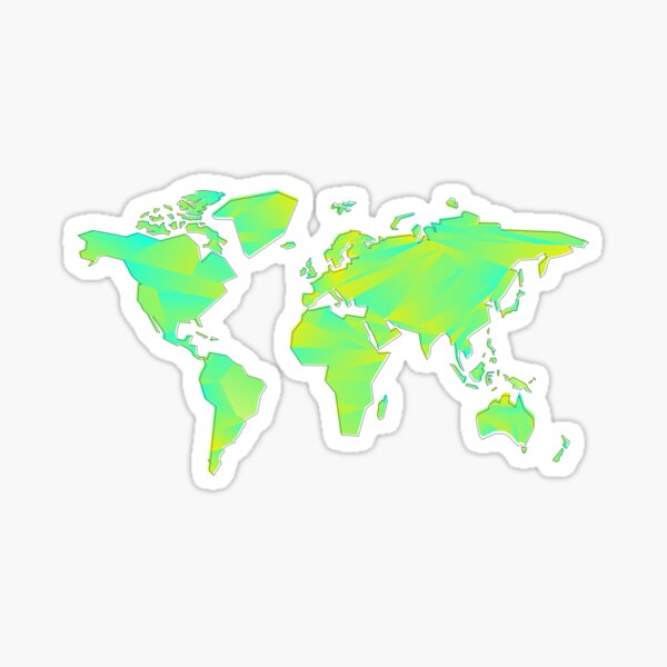"One World" Sticker for Sale by natsuprints | Redbubble