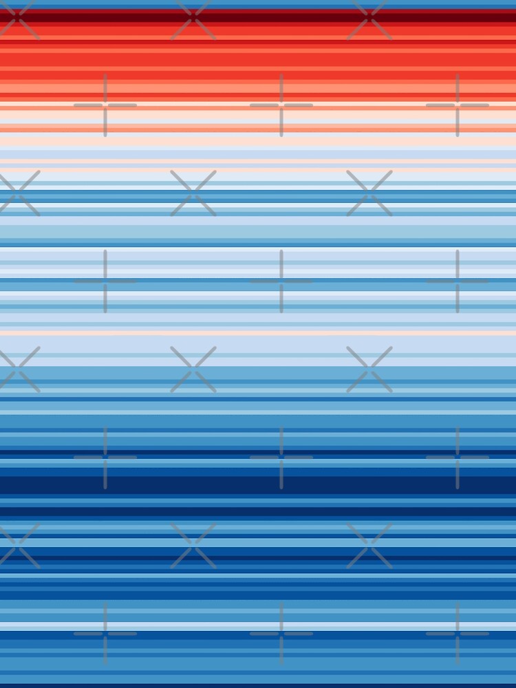 "Climate Change Stripes" T-shirt for Sale by implexity | Redbubble ...