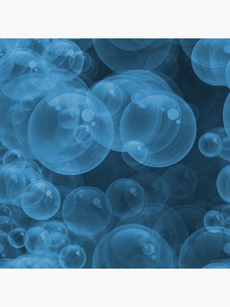 "Large Sky Indigo Blue Purple Water Air Bubbles" Art Print by podartist ...