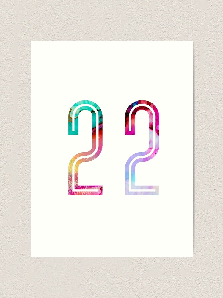 Lámina artística «Numerología 22 - Número maestro 22» de piordesign ...