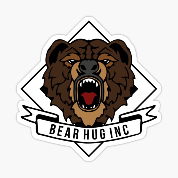 "Bear Hug INC- Wrestling Logo " Sticker for Sale by 86Gaz | Redbubble