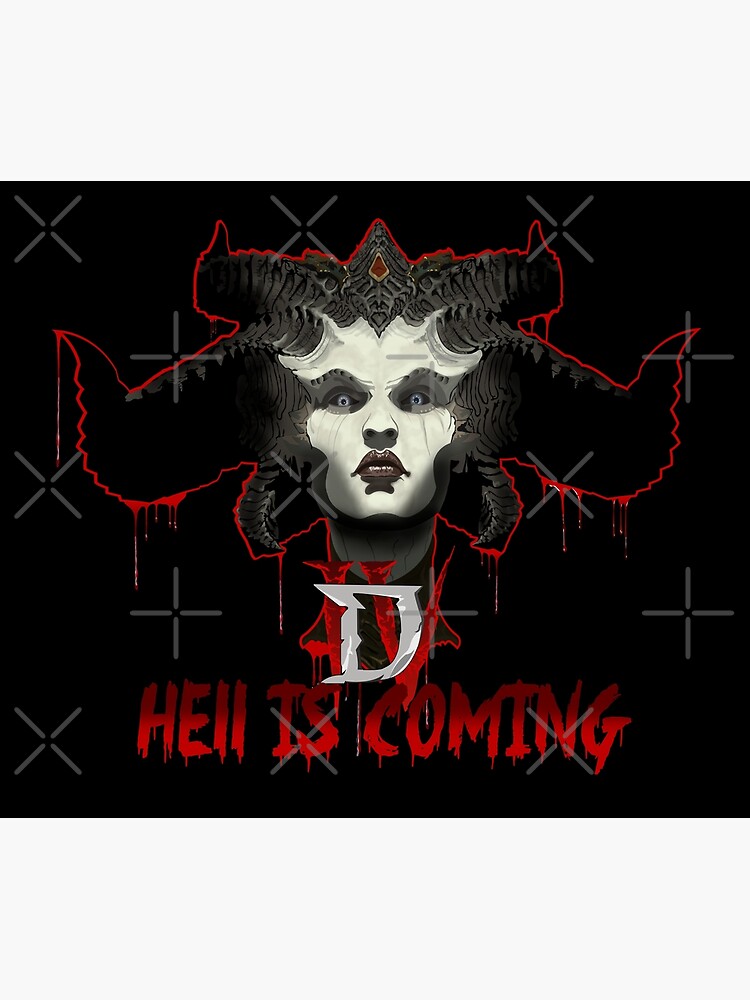 "Diablo 4 Hell is Coming" Throw Blanket for Sale by muyfl | Redbubble