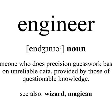 "Engineer Definition | Dictionary Collection" Poster by Designschmiede ...