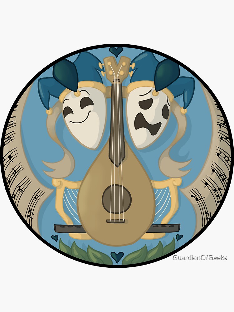 "Bard" Sticker for Sale by GuardianOfGeeks | Redbubble